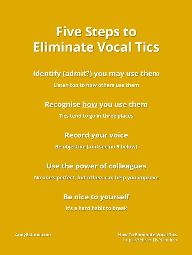How To Eliminate Vocal Tics - Andy Eklund